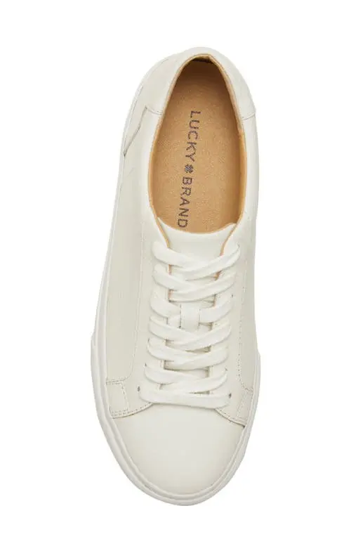 Lucky Brand Darleena Leather Lace Up Sneakers