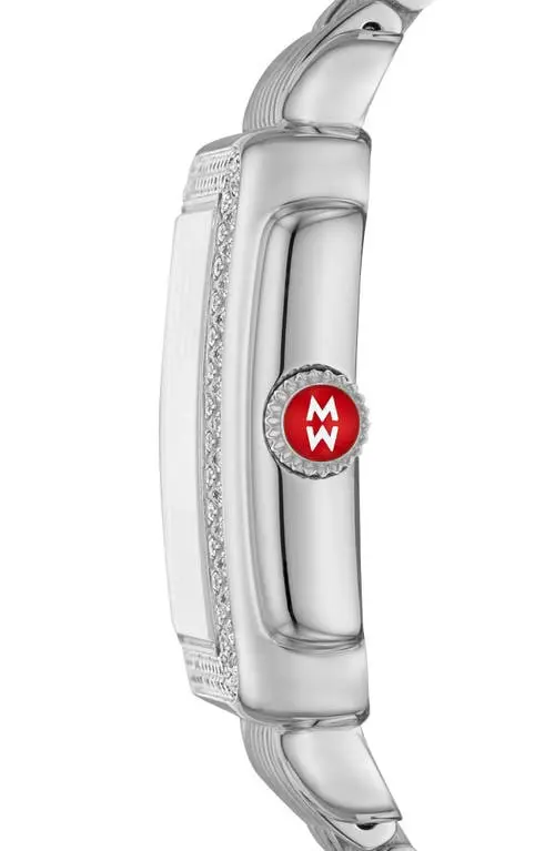 Michele Deco Madison Diamond Bracelet Watch - Silver