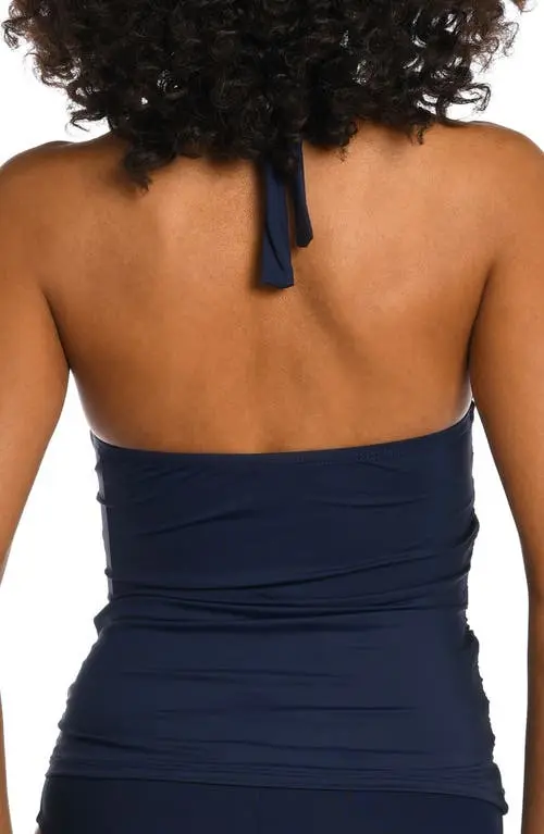 La Blanca Island Goddess Tankini Top - Indigo
