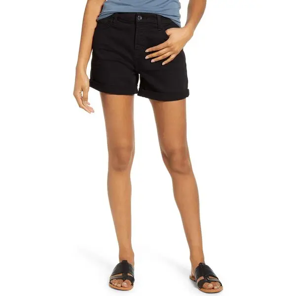 7 For All Mankind Roll Cuff Denim Shorts