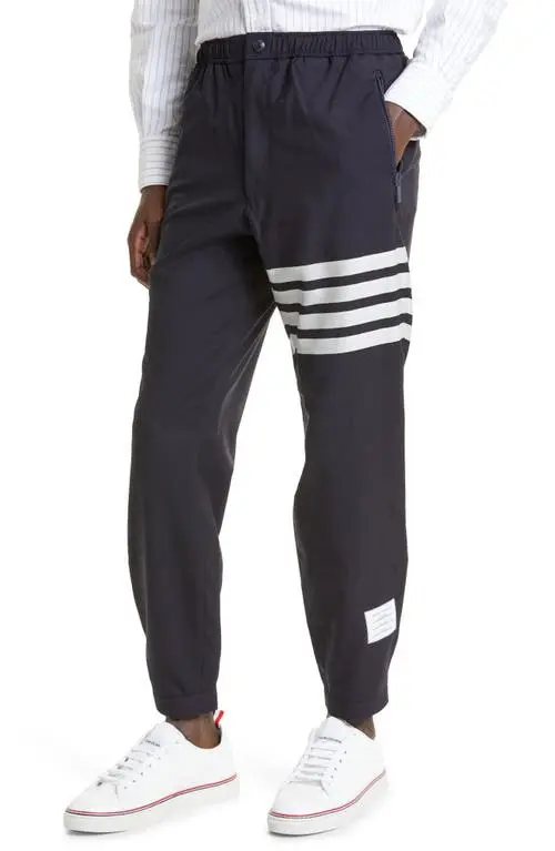 Thom Browne 4-bar Wool Track Pants - Navy