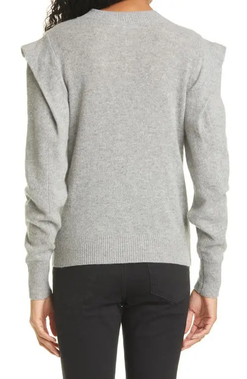 FRAME Kennedy Folded Shoulder Cashmere Sweater