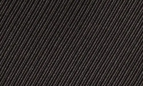 David Donahue Stripe Silk Tie - Black