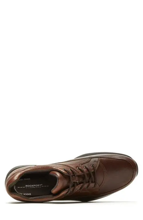 Rockport Edge Hill Apron Toe Sneakers - Brown Leather