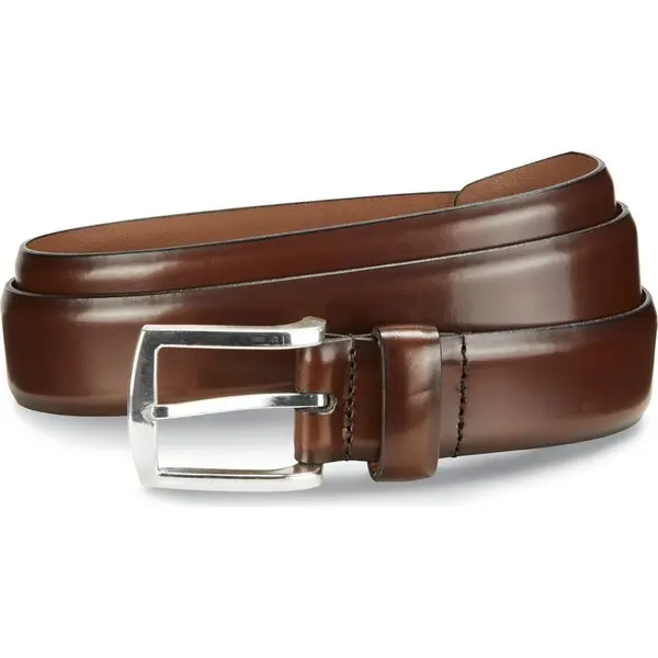 Allen Edmonds Midland Ave. Leather Belt - Coffee