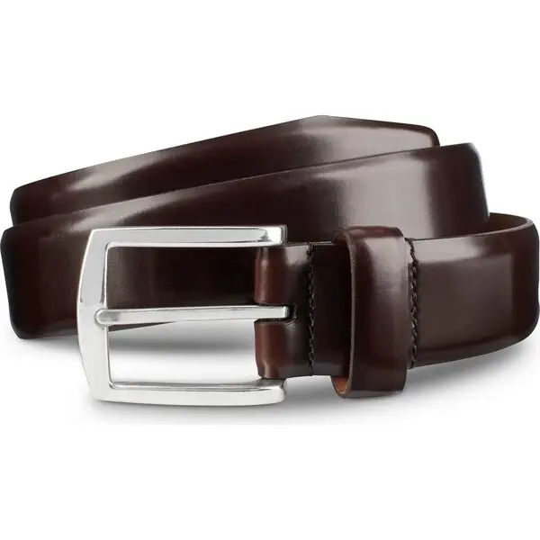 Allen Edmonds Midland Ave. Leather Belt - Mahogany