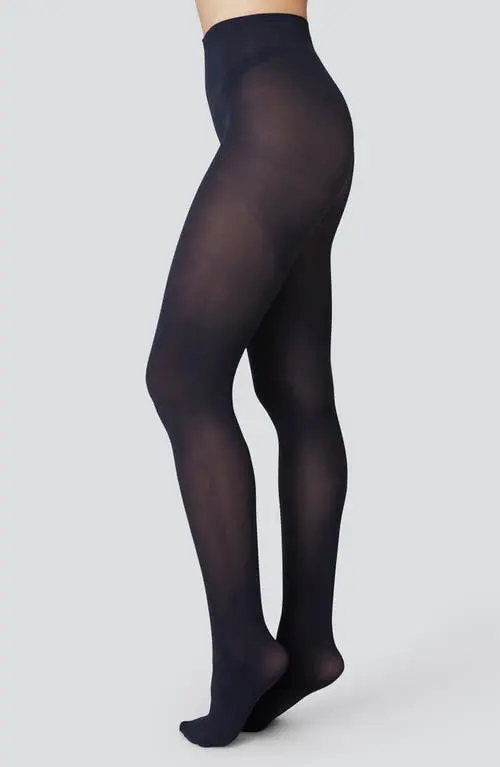 Swedish Stockings Olivia Semi Opaque Tights - Navy