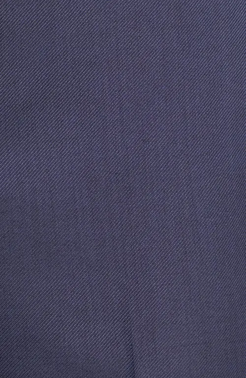 Canali Flat Front Wool Trousers - Blue