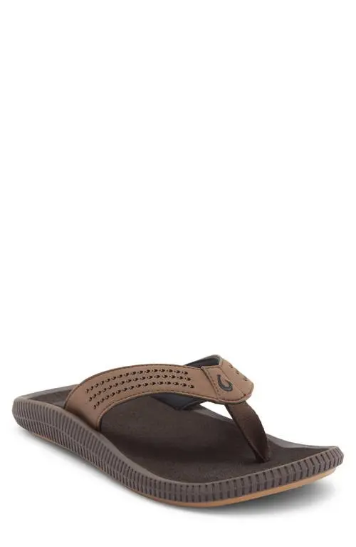 Olukai Ulele' Flip Flop - Dark Java/dark Java