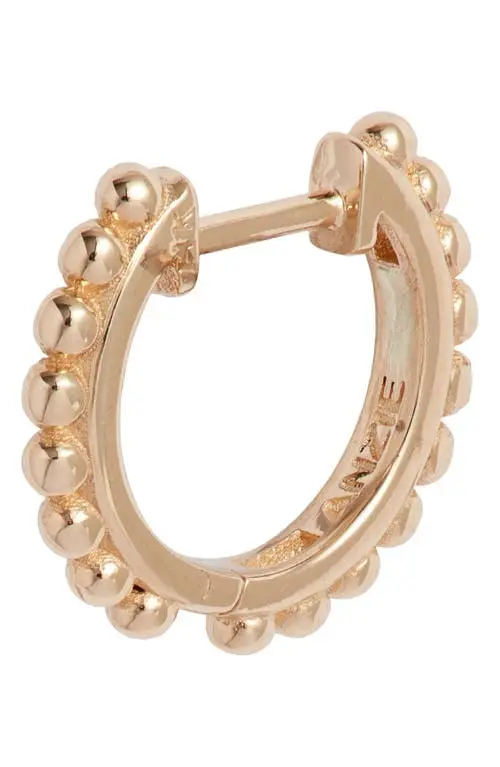 Anzie Dew Drop Huggie Hoop Earrings - Gold