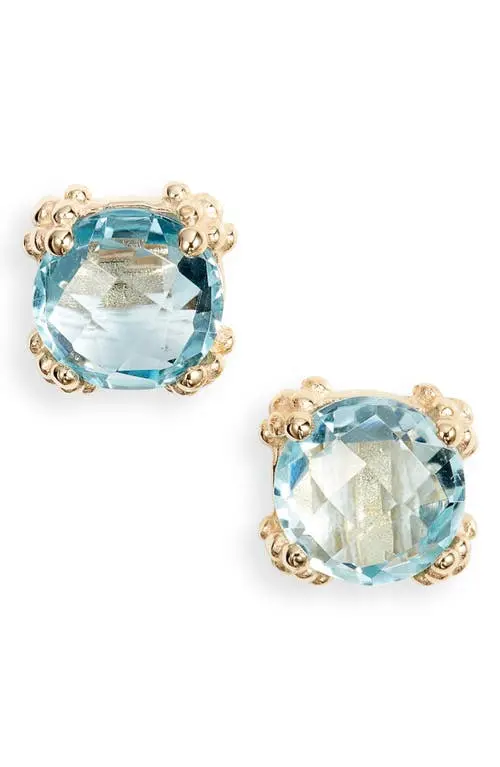 Anzie Dew Drop Cluster Stud Earrings - Blue