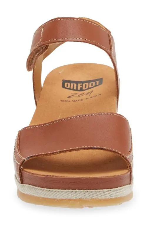 ON FOOT Platform Sandal - Cuero Tan