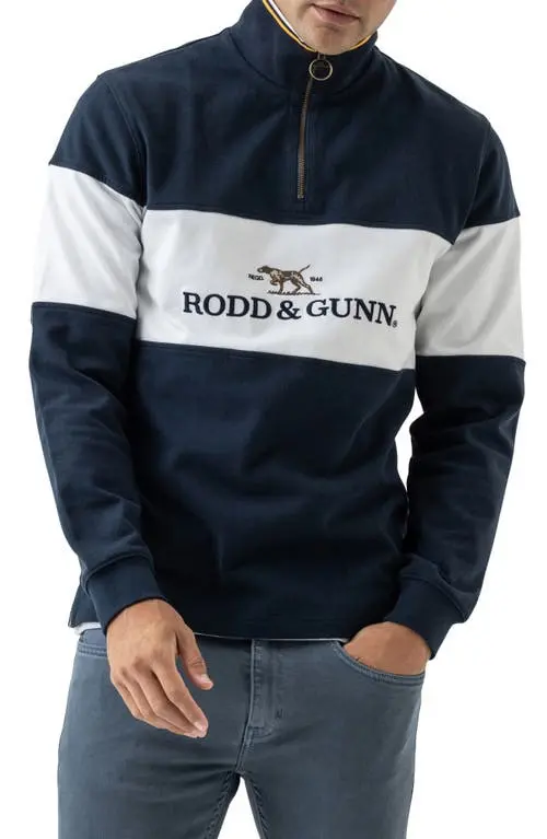 Rodd & Gunn Foresters Peak Cotton Fleece Sweatshirt - Midnight