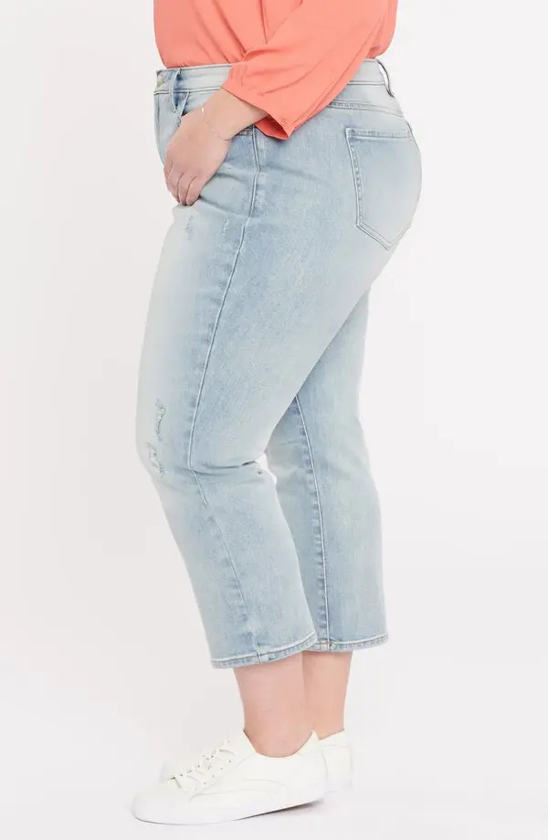 NYDJ Piper Relaxed Crop Straight Leg Jeans