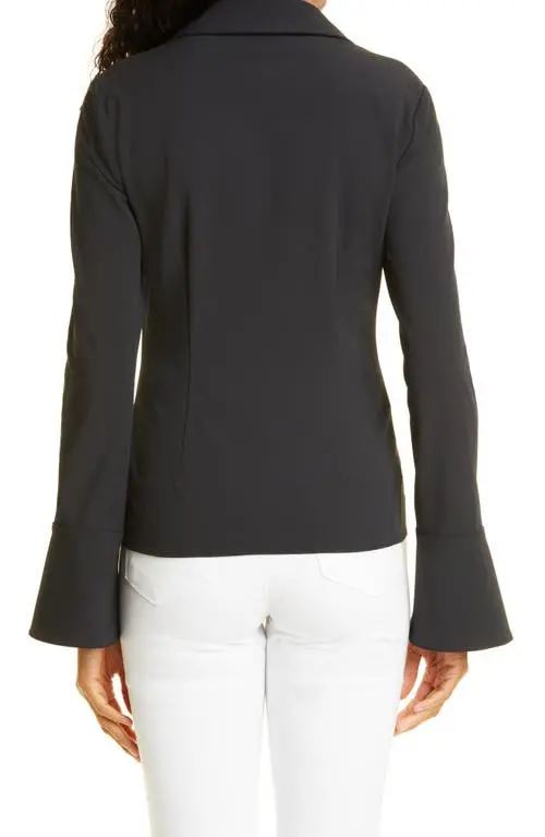 Cinq À Sept Mckenna Knot Waist Shirt - Black