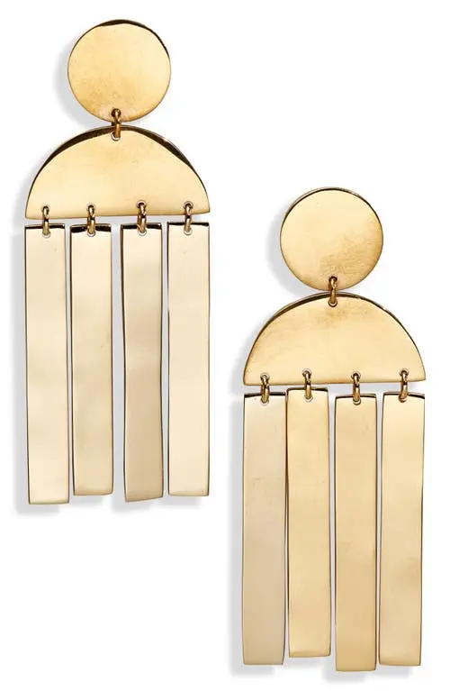 SOKO Maxi Cala Drop Earrings - Gold