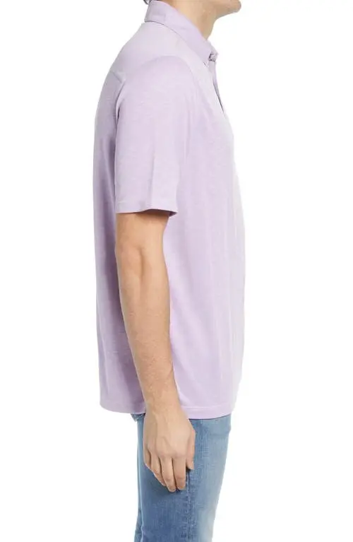 Johnston & Murphy Slub Jersey Polo - Lavender
