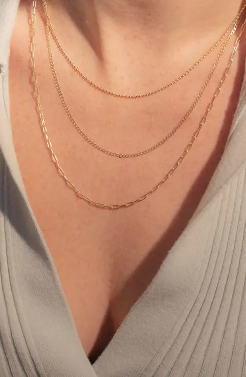 Argento Vivo Three-row Layered Chain Necklace