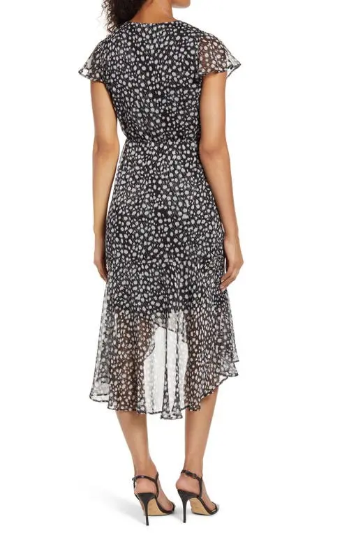 Sam Edelman Printed Ruched Midi Dress