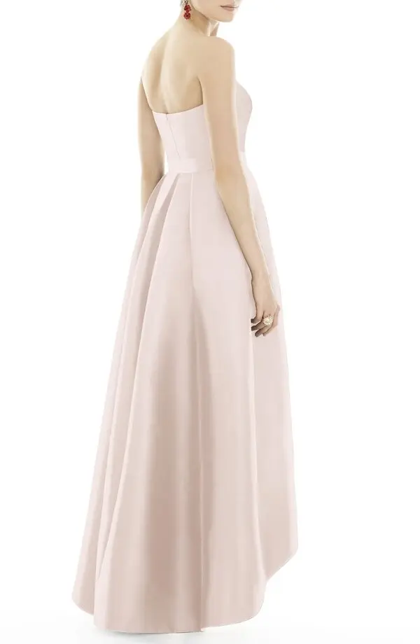 Alfred Sung Strapless High-low Ballgown