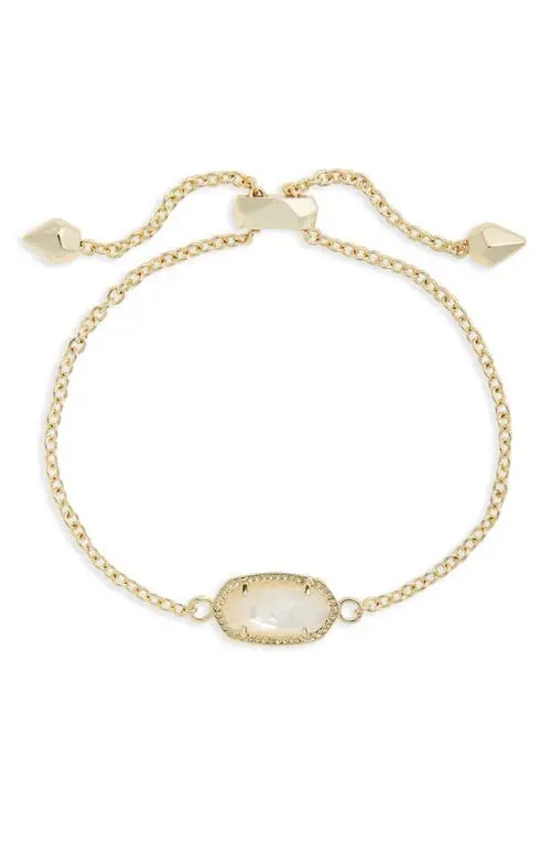 Kendra Scott Elaina Birthstone Bracelet - Gold Ivory Mop