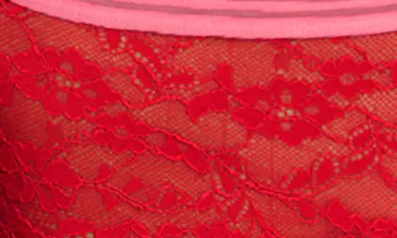 Freya Offbeat Lace Boyshorts - Chilli Red