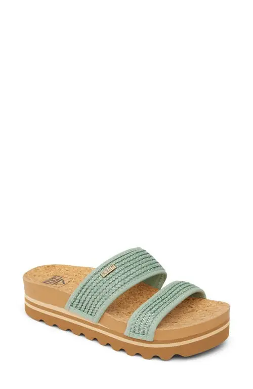 Reef Cushion Vista Hi Slide Sandal - Frosty Raffia