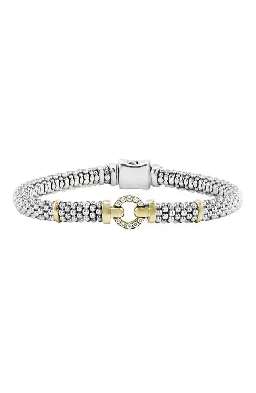 Lagos Enso Diamond Bracelet - Silver/gold