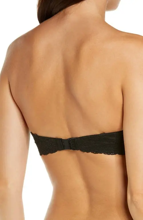 Dkny Modern Lace Convertible Strapless Underwire Bra - Black