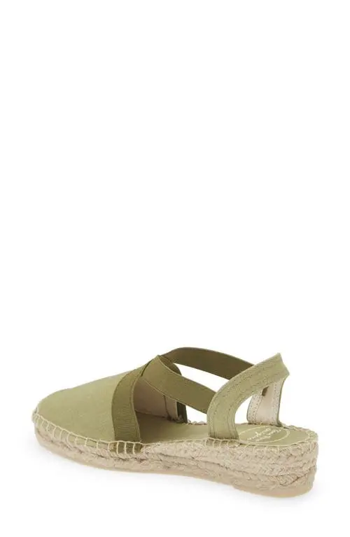 TONI PONS Verona Espadrille Wedge - Oliva/olive