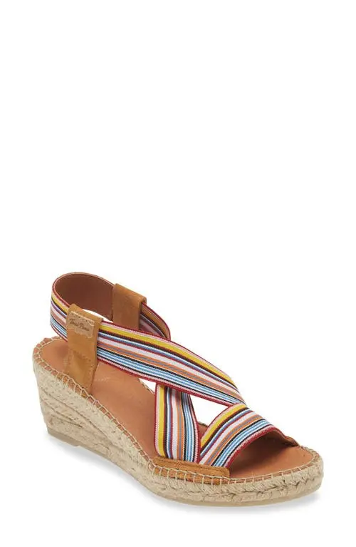TONI PONS Tina Espadrille Wedge Sandal - Beige Multi
