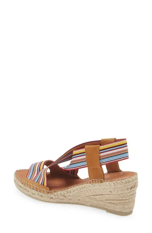 TONI PONS Tina Espadrille Wedge Sandal - Beige Multi