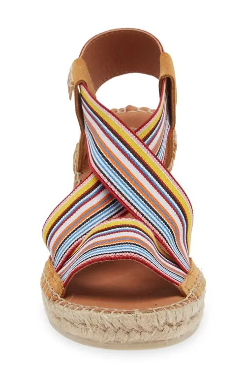 TONI PONS Tina Espadrille Wedge Sandal - Beige Multi