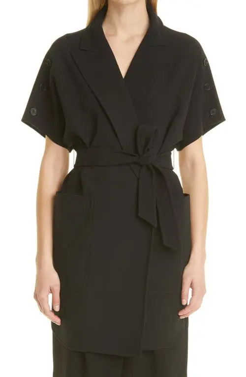 Max Mara Cestino Wool Stretch Crepe Jacket
