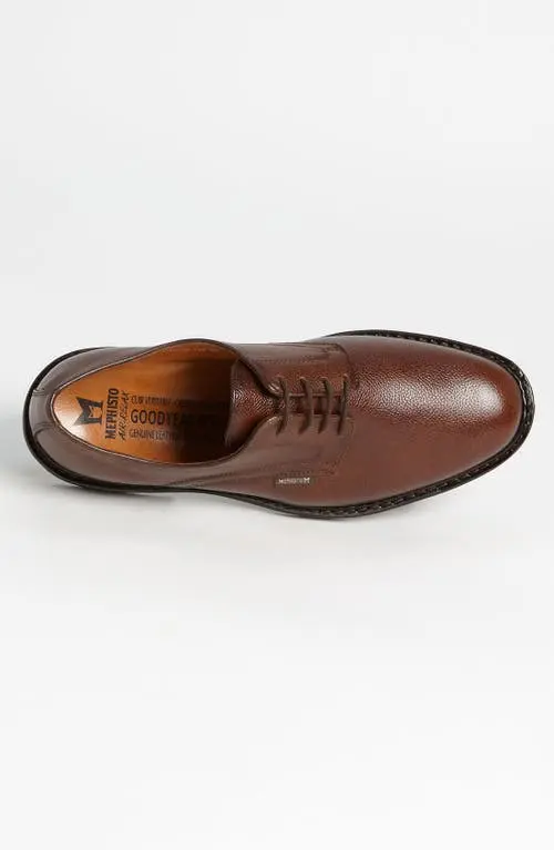 Mephisto Marlon Derby - Chestnut Pebble Grain Leather