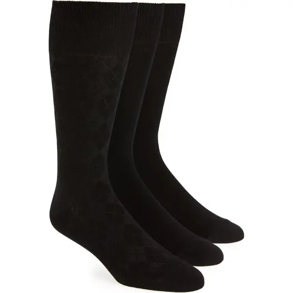 Calvin Klein 3-pack Dress Socks - Black