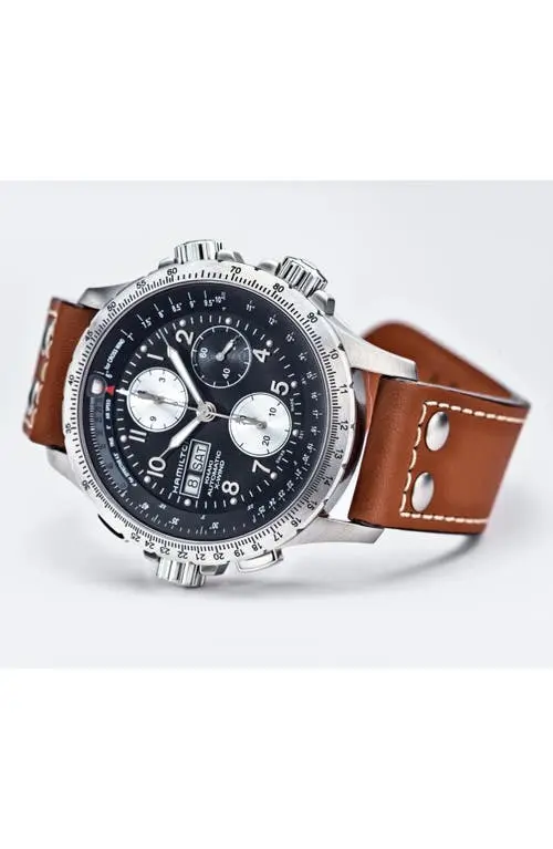 Hamilton Khaki Aviation X-wind Automatic Chronograph Strap Watch