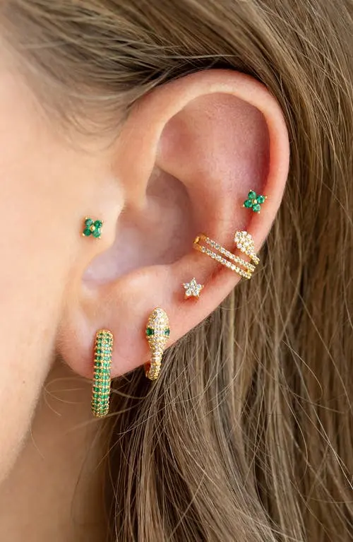 GIRLS CREW Viper Hoop Earrings