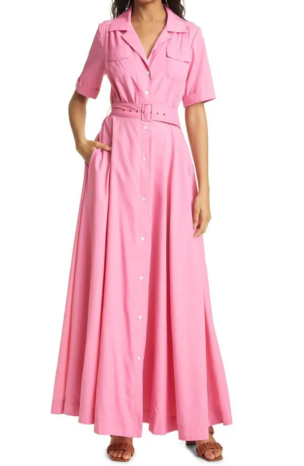 Staud Millie Maxi Shirt Dress