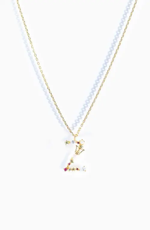 GIRLS CREW Flutterfly Initial Necklace - Gold