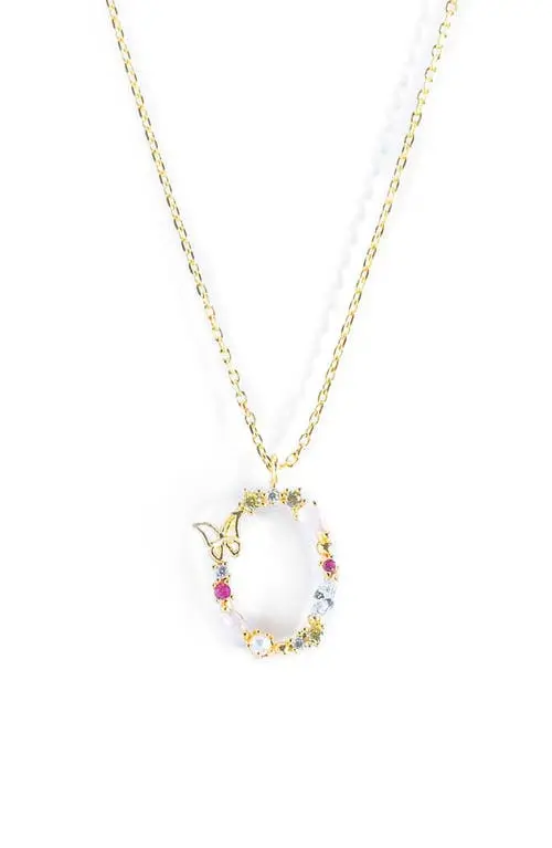 GIRLS CREW Flutterfly Initial Necklace - Gold