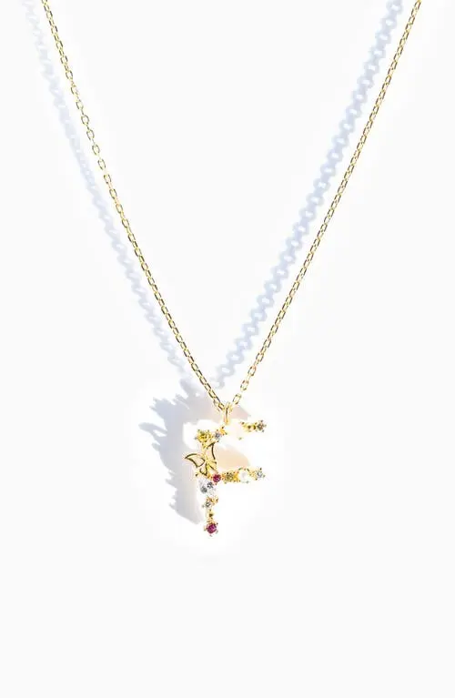 GIRLS CREW Flutterfly Initial Necklace - Gold