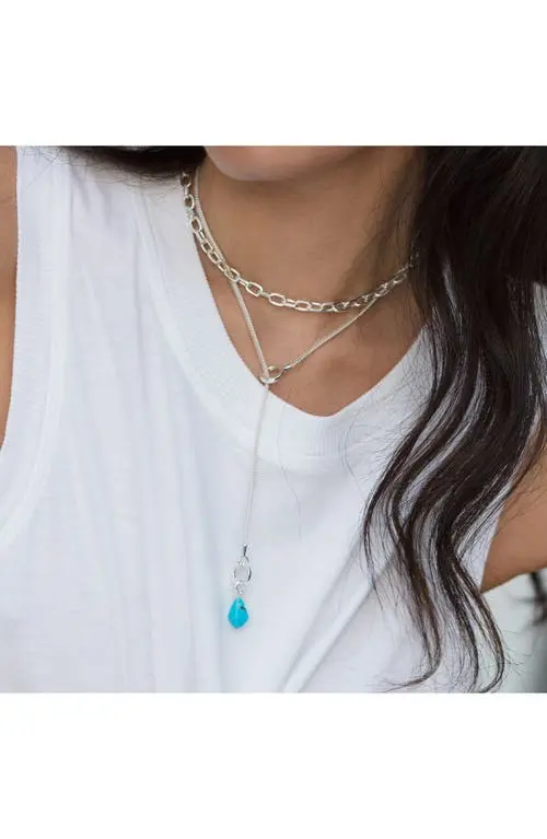 Monica Vinader Geometric Stone Pendant Charm