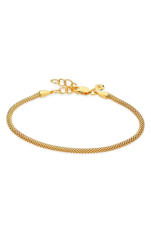 Monica Vinader Heirloom Woven Fine Chain Bracelet - Yellow Gold