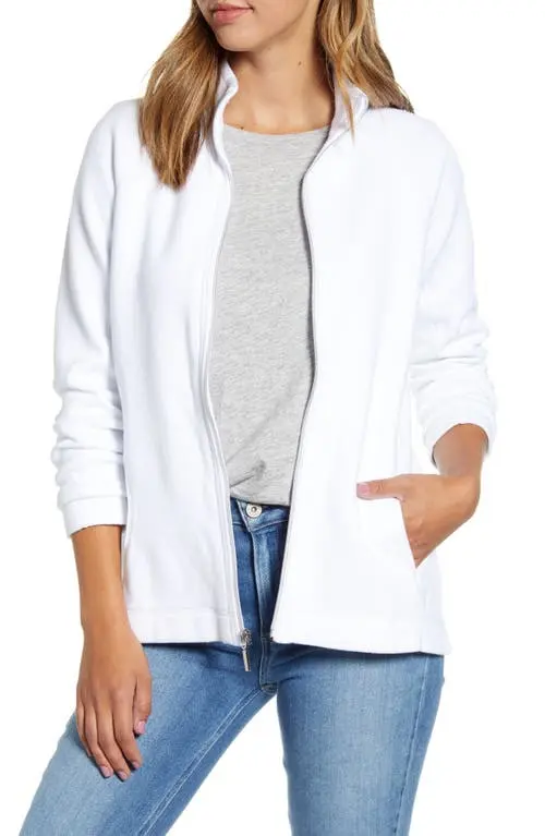 Tommy Bahama New Aruba Zip-up Stretch Cotton Jacket - White
