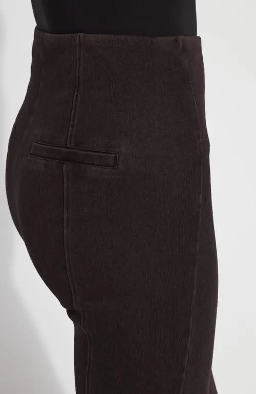 Lyssé Initials Wide Leg Trousers - Double Espresso