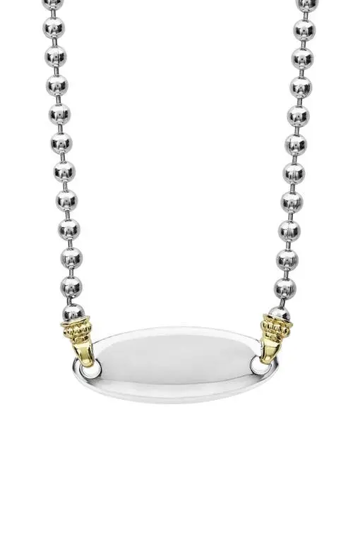 Lagos Beloved Oval Plate Chain Necklace