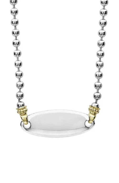 Lagos Beloved Oval Plate Chain Necklace