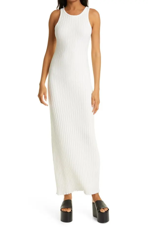 Simonmiller Lani Rib Knit Maxi Dress - Macadamia | Editorialist