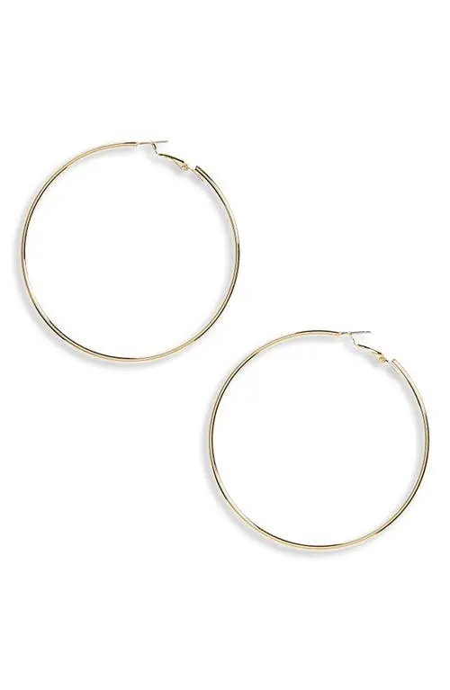 PANACEA 14k Plated Hoop Earrings